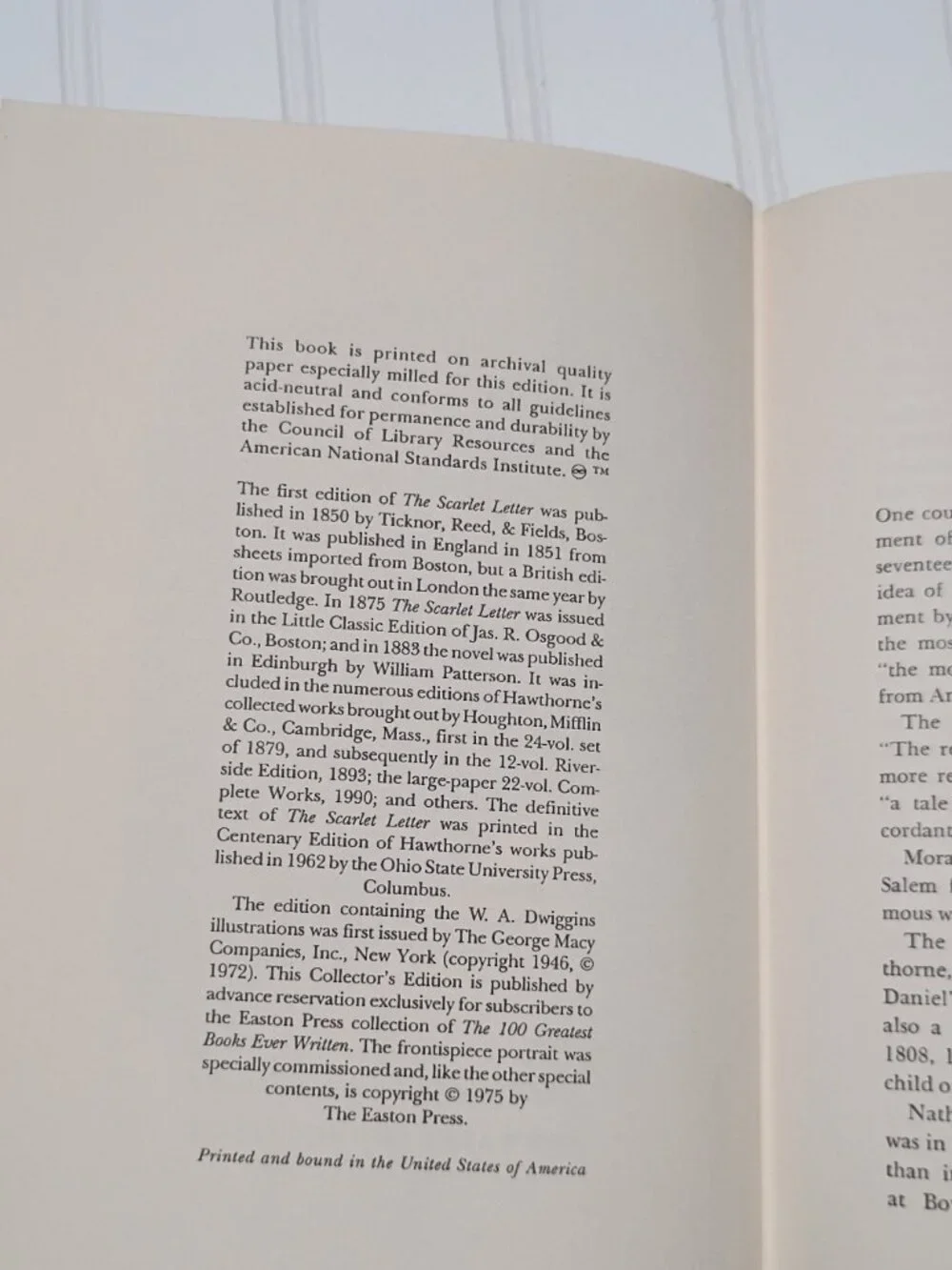 The Easton Press | Accents | Vintage The Scarlet Letter By Nathaniel ...